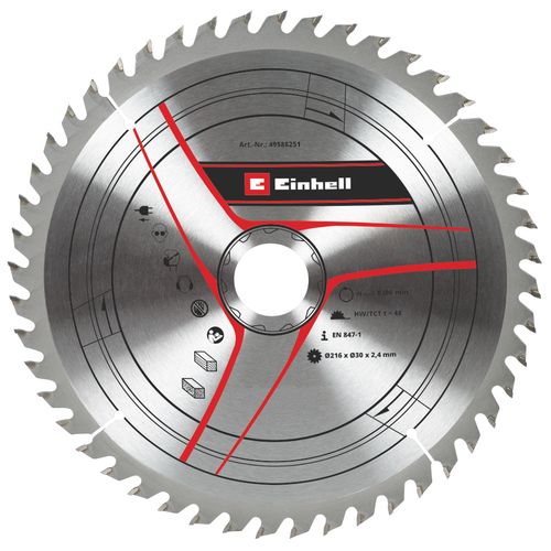 Einhell Pribor za stacionarne / preklopne testere TCT Rezni list 216x30x2,8 T48