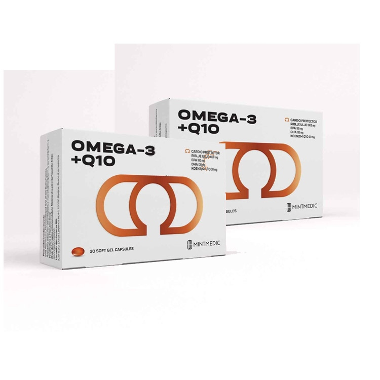 Omega-3 + Q10 30 kapsula 1+1 gratis