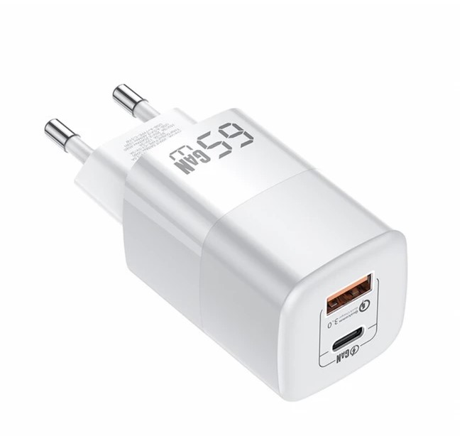 RY-U65A GaN Punjač Type C, USB-A 65w