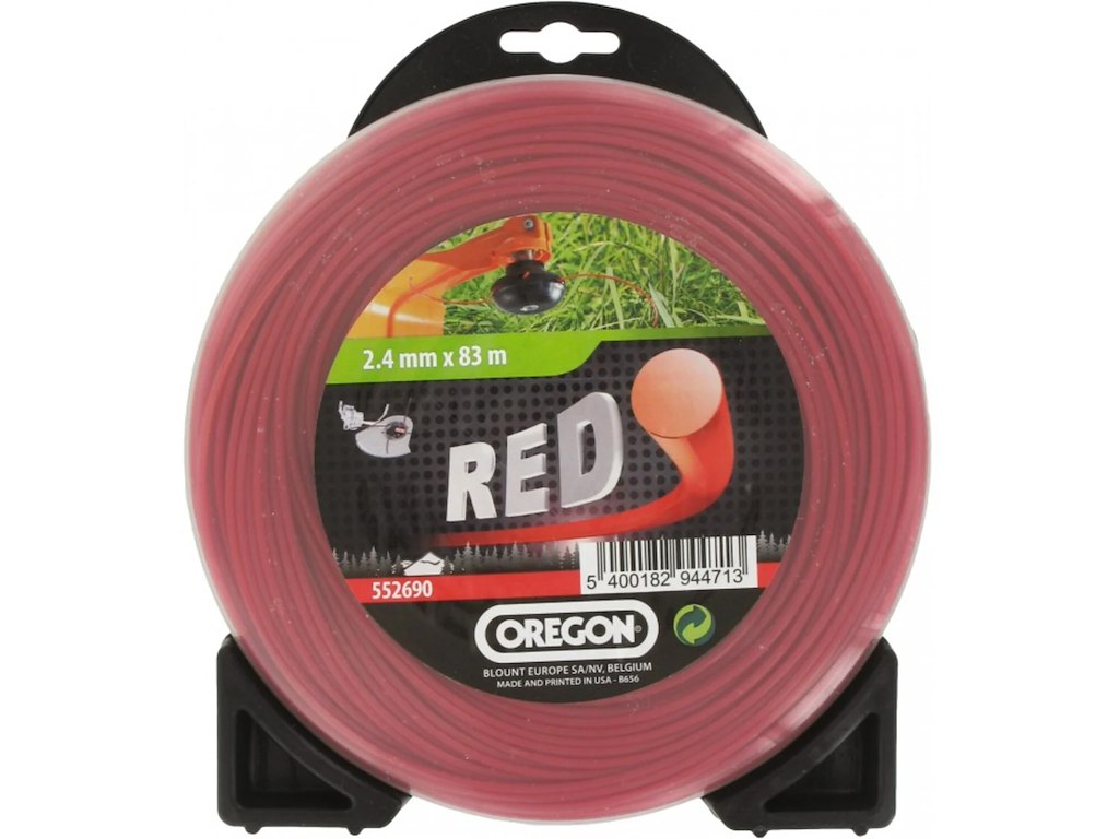 Oregon Silk za trimer Red roundline 2.4mm x 83m 552690