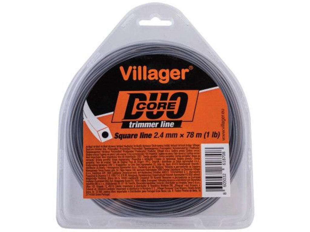 Villager Silk za trimer 2.4mm X 78m 1LB - Duo core - Četvrtasta nit