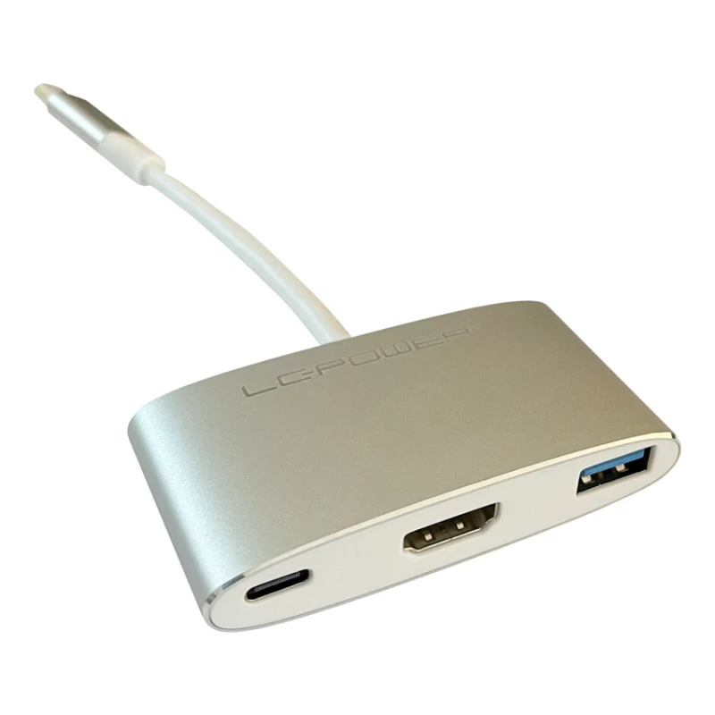 LC-Power LC-HUB-C-MULTI-4 4u1 USB Hub zlatni