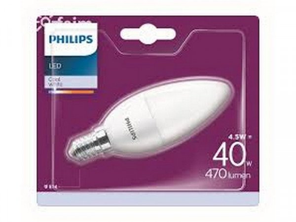 Philips LED SIJALICA 5W(40W) B35 E14 CW MAT PS661