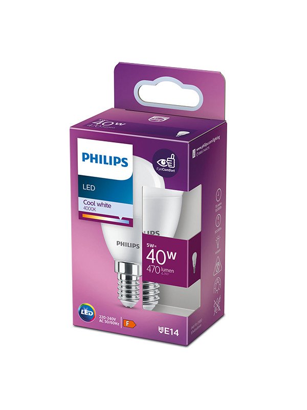 Philips LED sijalica LED 40W P45 E14 CW FR ND 1SRT4 PS800