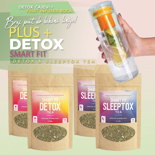 DETOX & SLEEPTOX TEA MIX 28 dana + FRUIT INFUSER BOCA