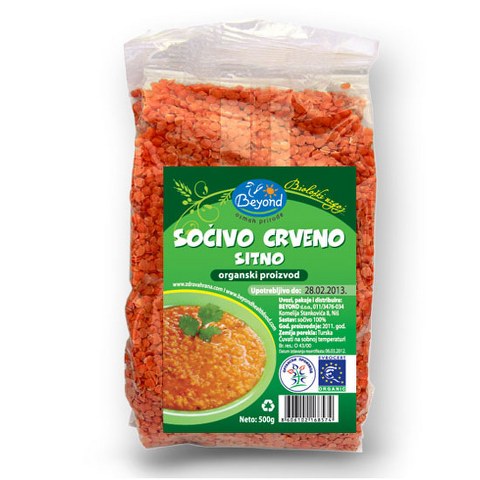 Sočivo crveno organic 0.5kg