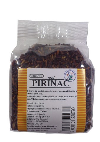 Pirinač crni BIO 200g