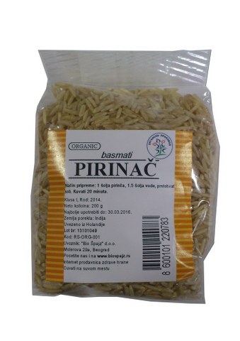 Pirinač basmati BIO 200g