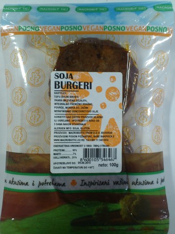 Soja burgeri 100gr