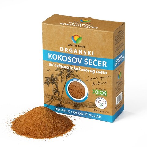 Kokosov šećer 400g organic