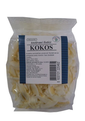 Kokos listići tost.BIO 100gr