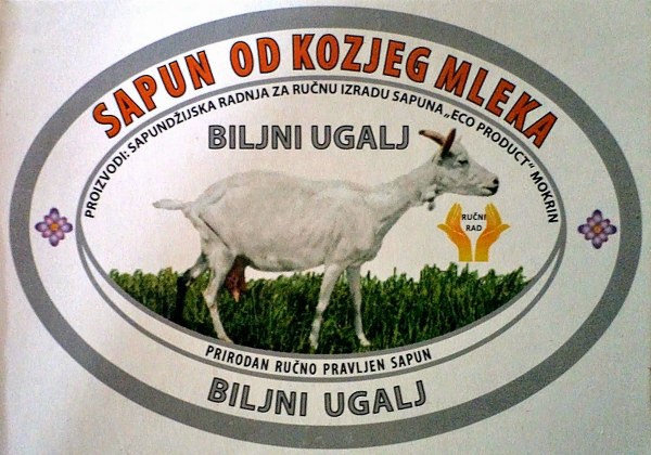 Sapun od kozjeg mleka -biljni ugalj