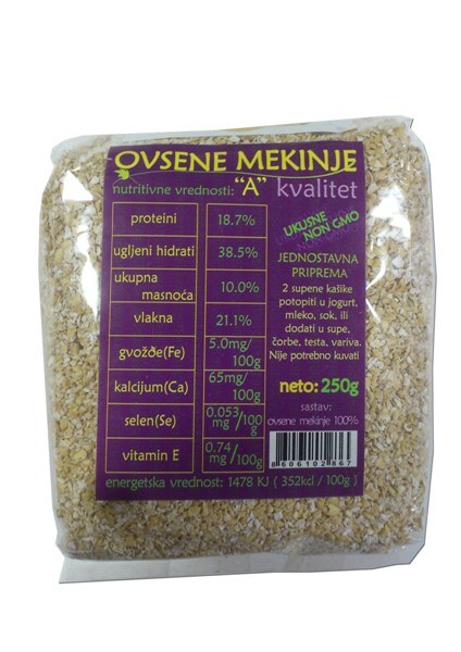 Ovsene mekinje 250g Muso