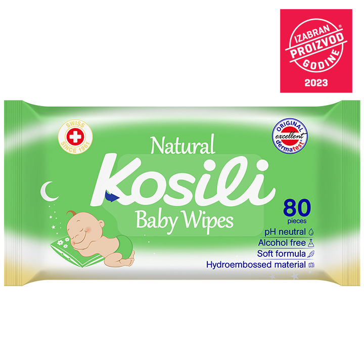 Kosili Natural Baby vlažne maramice