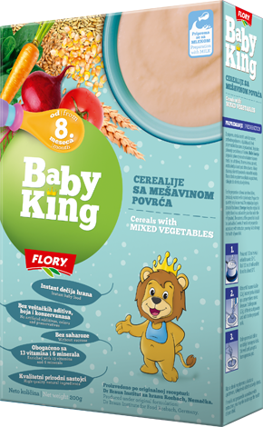 BABY KING CEREALIJE SA MEŠAVINOM POVRĆA OBOGAĆENE VITAMINIMA I MINERALIMA