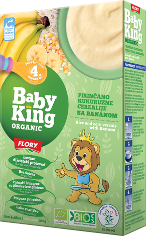 BABY KING PIRINČANO-KUKURUZNE CEREALIJE SA BANANOM ORGANIK