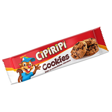 Cipiripi cookies sa komadićima čokolade 150g