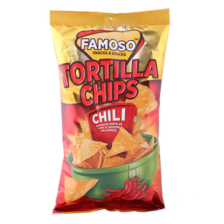 Famoso Tortilla čips chilli 85g