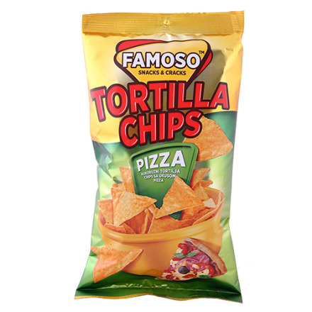 Famoso Tortilla čips pizza 85g