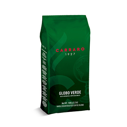 Carraro GLOBO VERDE 1000g pržena kafa u zrnu