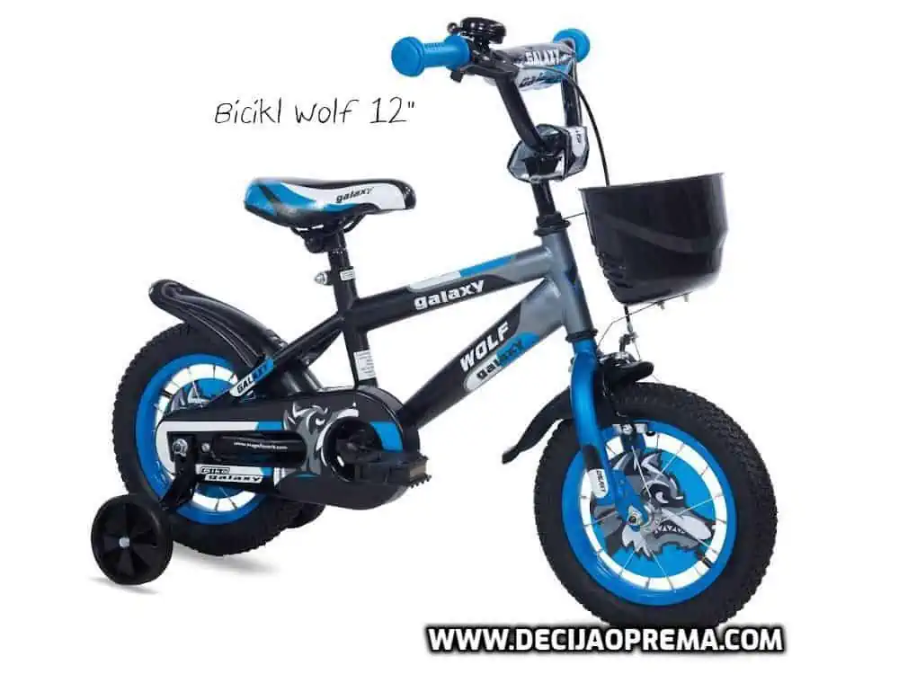 Bicikl Galaxy Wolf 12″ za decu Plava