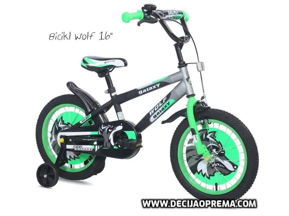 Bicikl Galaxy Wolf 16″ za decu Zeleni