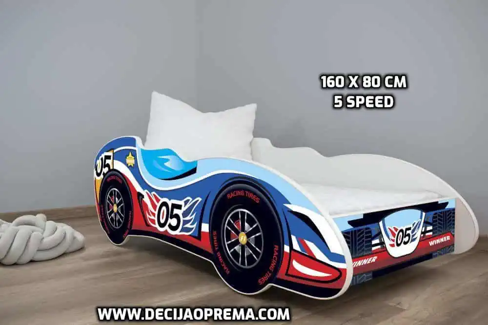 Dečiji krevet 160x80cm sa dušekom Formula 5 Speed