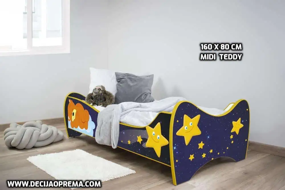 Dečiji krevet 160x80cm sa dušekom Midi Teddy