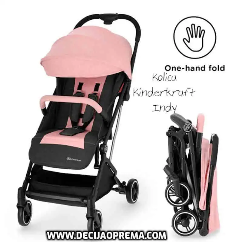 Kolica za bebe Kinderkraft INDY Pink