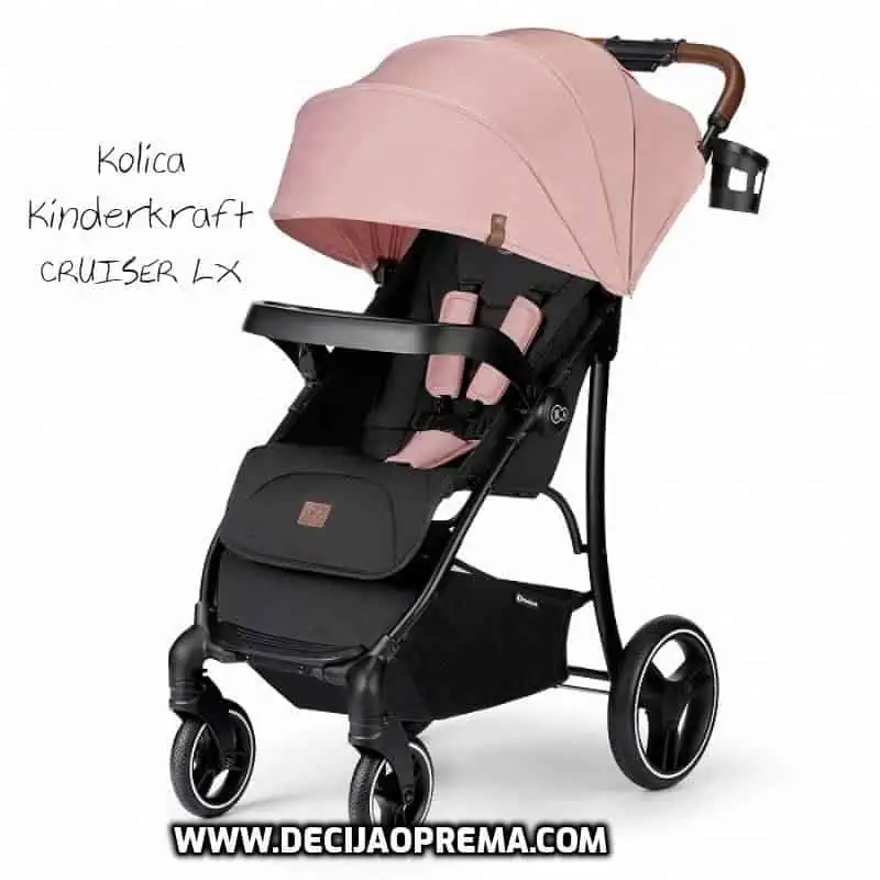 Kolica za bebe Kinderktaft Cruiser LX Pink