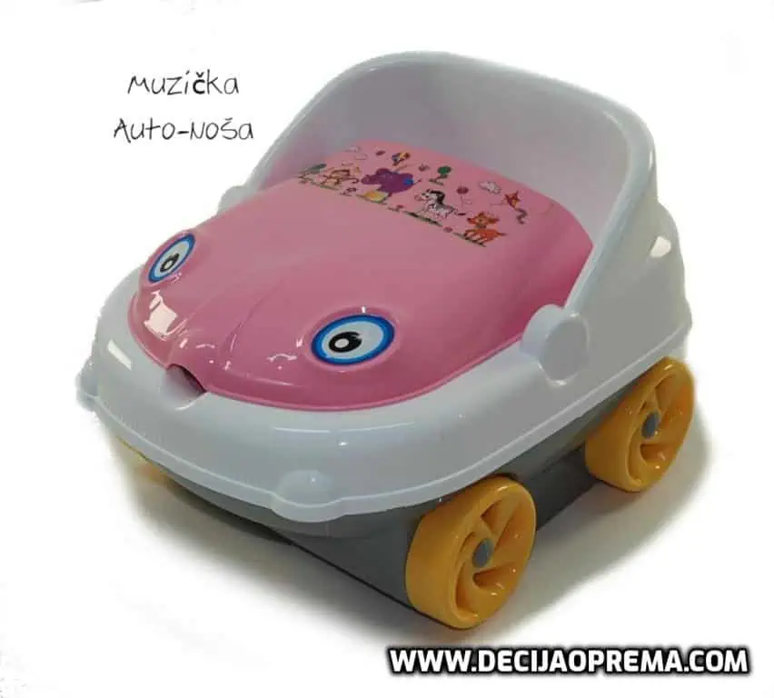 Muzička Auto Noša za decu Roza