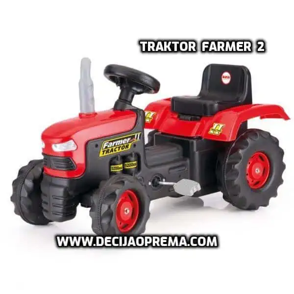 Traktor na pedale Farmer Crveni Dolu