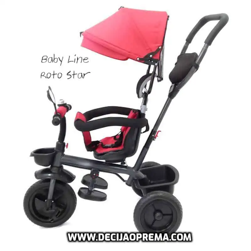 Tricikl Baby Line Roto Star Crveni