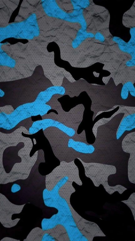 Camouflage black-blue