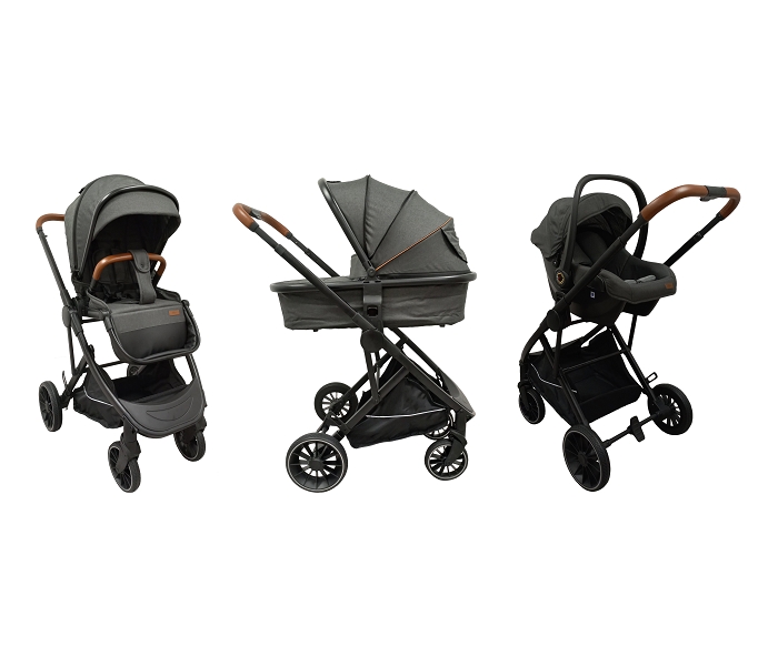 BBO KOLICA ZA BEBE 3u1 NEO (BD801) - DARK GREY