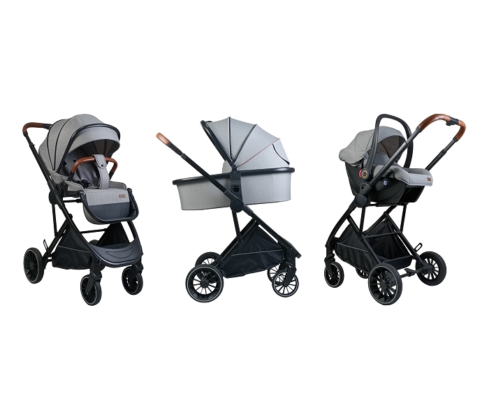 BBO KOLICA ZA BEBE 3u1 NEO (BD801) - LIGHT GREY