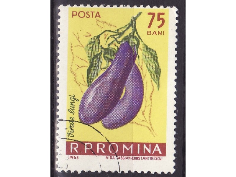 Rumunija - povrće - plavo paradajz 1963.