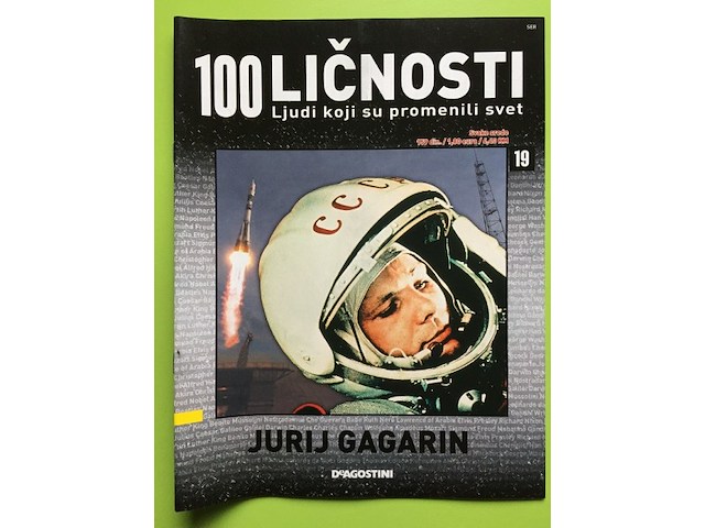 100 ličnosti JURIJ GAGARIN broj 19