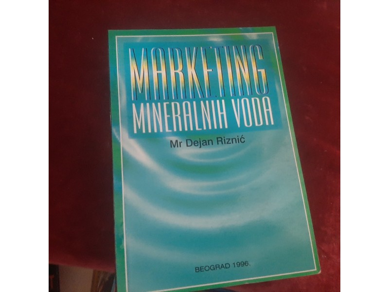 210 MARKETING MINERALNIH VODA - Dejan Riznić