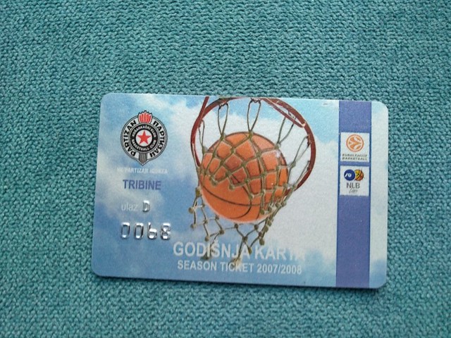 KK Partizan SEZONSKA KARTA 2007/08