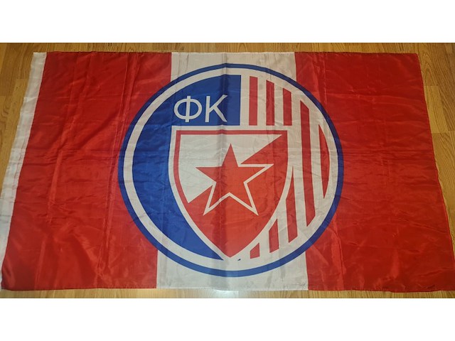 FK CRVENA ZVEZDA ZASTAVICA KAPITENSKA ZA KOLA, 18x15cm, poliester,  Serbianshop