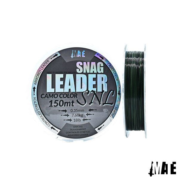 Shock predvez Mate Snag Leader Nylon Green+Black 150m