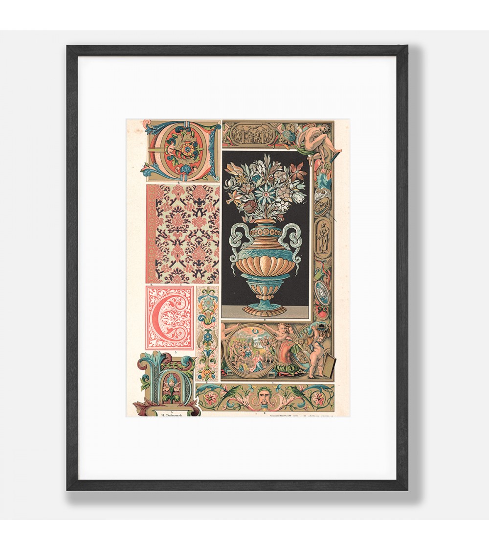 ITALIJANSKI ORNAMENTI PRINT NA PREMIUM PAPIRU (ART. P-7557)