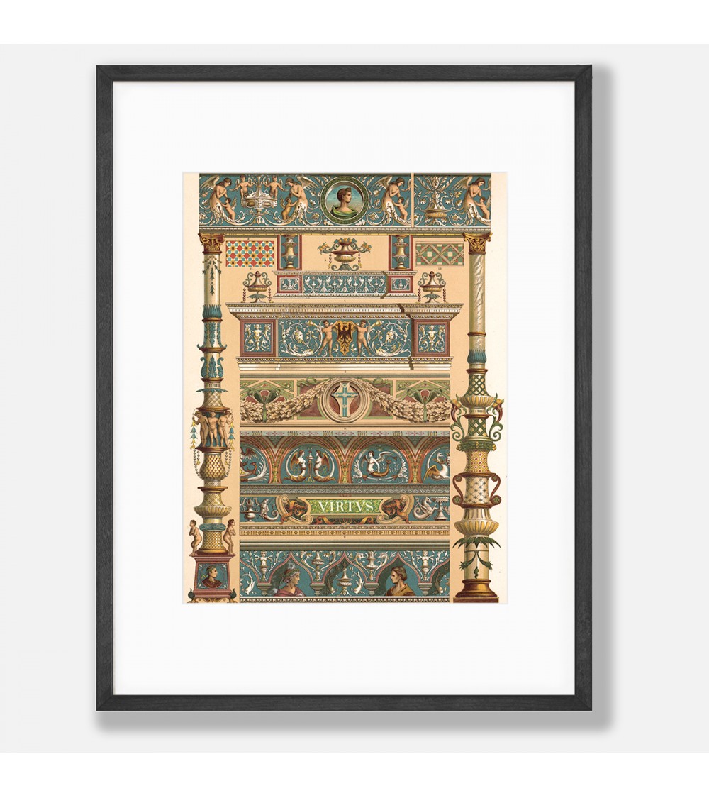 ITALIJANSKI ORNAMENTI PRINT NA PREMIUM PAPIRU (ART. P-7556)