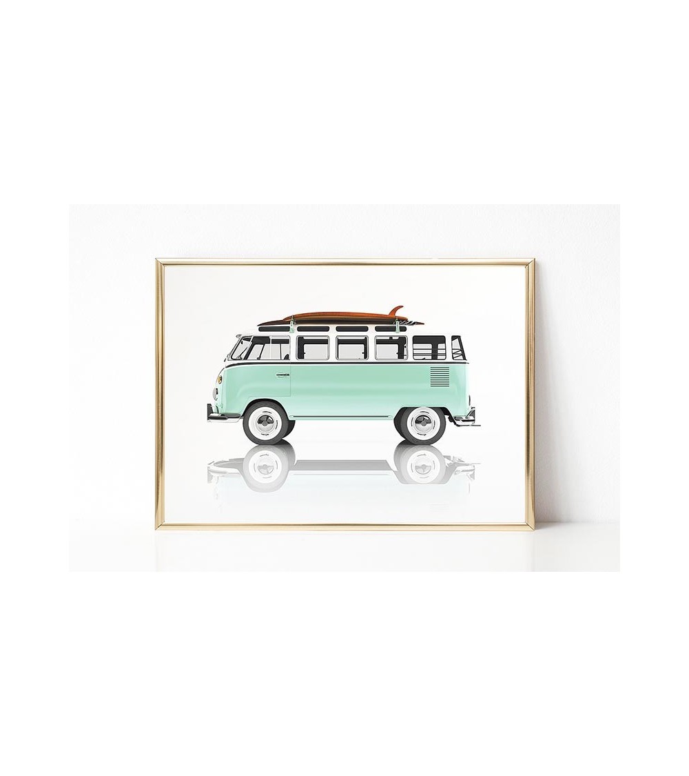 Retro VW bus - dekorativne slike za zidove (art. p-1540)