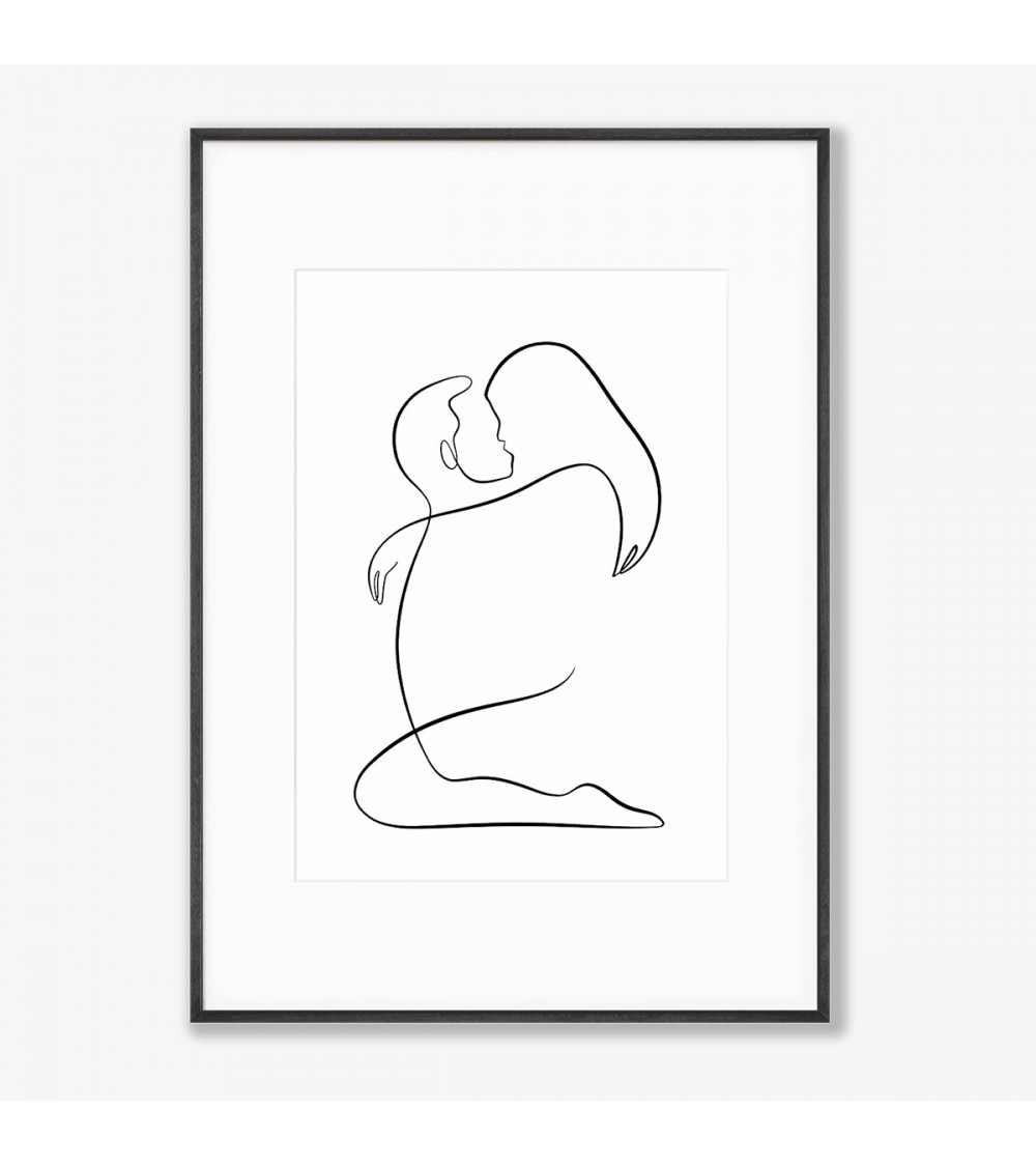 LJUBAV line art poster za uramljivanje (art. p-7174)