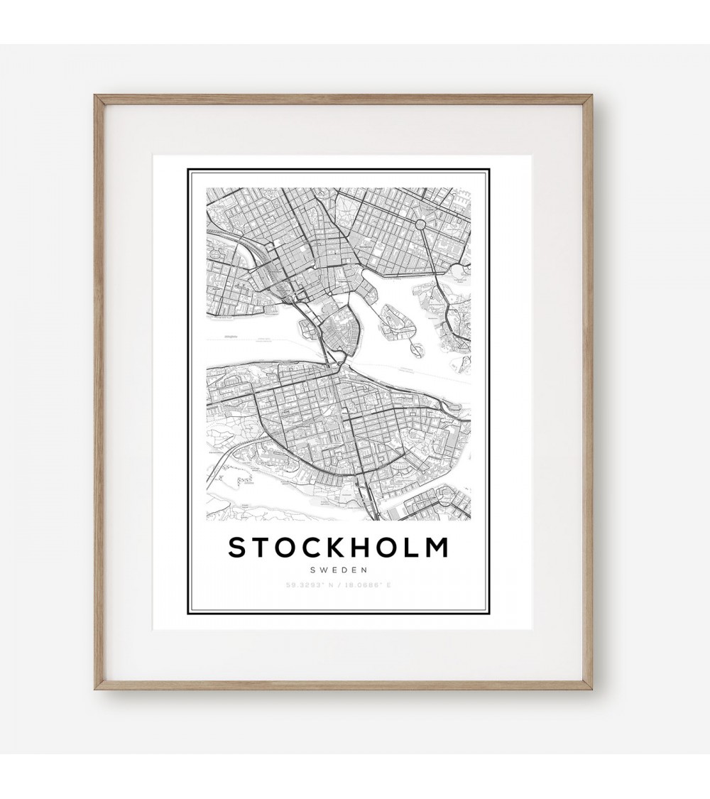 MAPA STOKHOLMA ZIDNI POSTER (ART. P-9944)