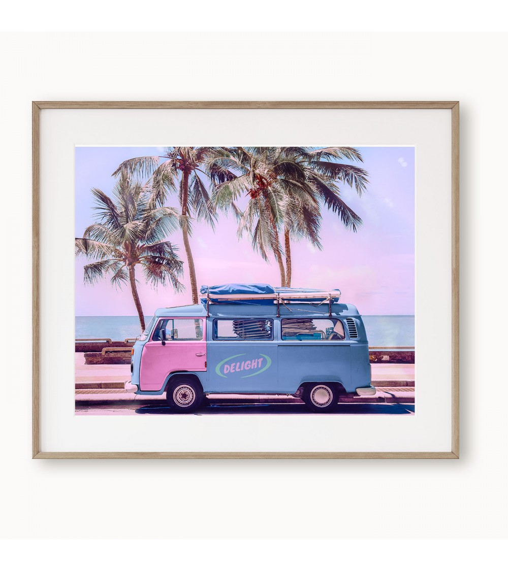 MINIVAN NA PLAŽI U KALIFORNIJI FOTO PRINT ZA URAMLJIVANJE (ART. P-9850)