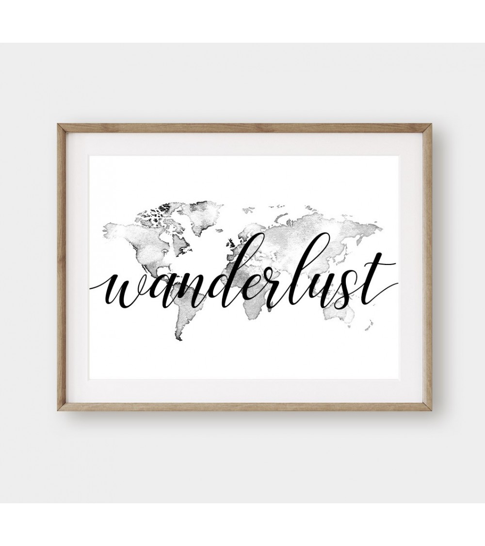 WANDERLUST POSTER ZA URAMLJIVANJE (ART. P-5092)