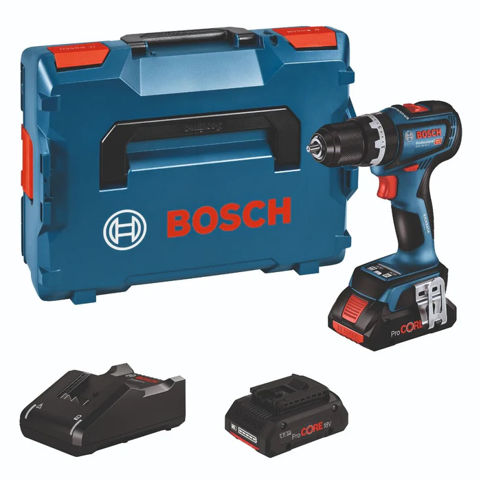 Akumulatorska vibraciona bušilica - odvrtač Bosch GSB 18V-90 C; 2x4,0Ah ProCORE; L-Boxx (06019K6104)